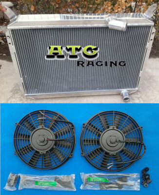 3 Row Aluminum Radiator +FAN For Nissan 300ZX All Aluminum 1984-1989 85 ...