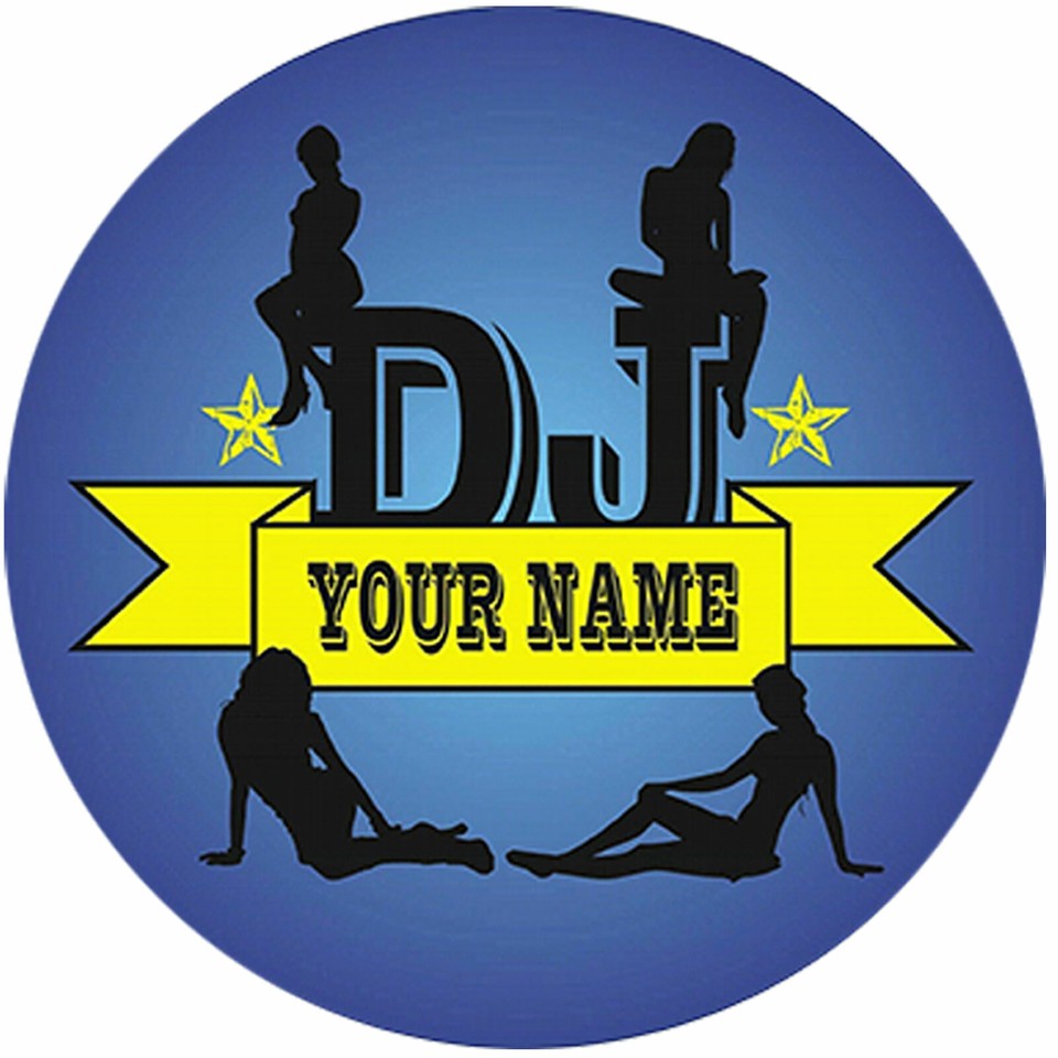 Personalised DJ Record Turntable Scratch Slipmats vinyl disc jockey ...