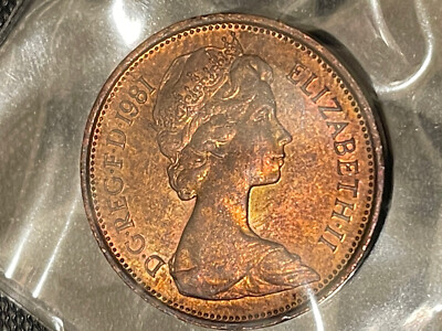 1981 New Pence Queen Elizabeth II (TWO Pence) coin 2 Pence ...