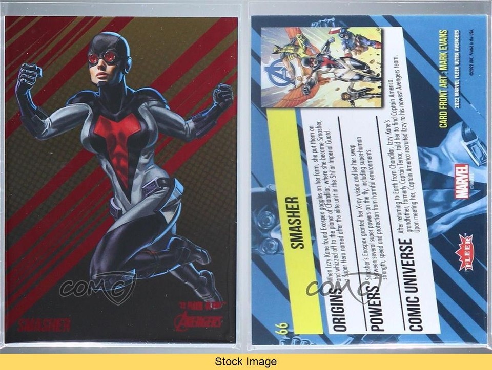 2022 Fleer Ultra Avengers Gold Rainbow Foil Smasher #66 READ 4et | eBay