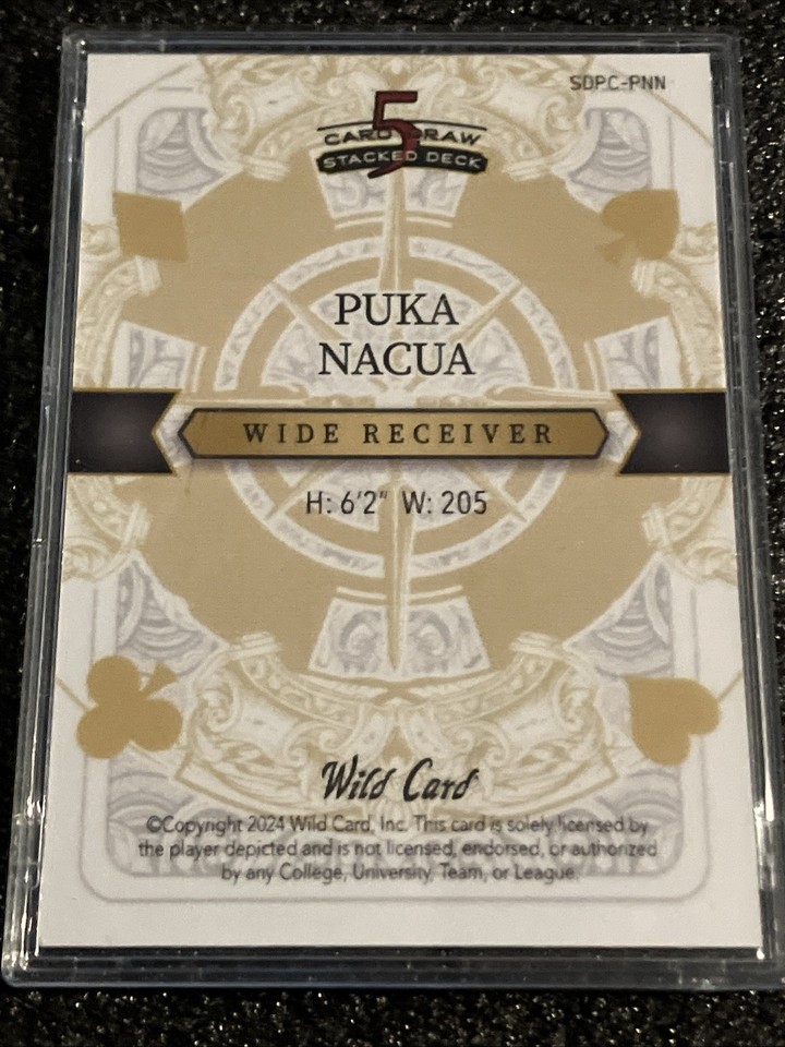 2024 Wild Card 5 Card Draw Stacked Deck Puka Nacua 2/4 | eBay
