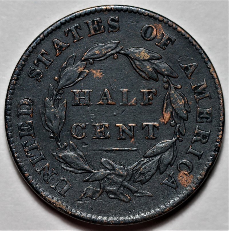 1832 Classic Head Half Cent - US 1/2c Copper Coin | eBay