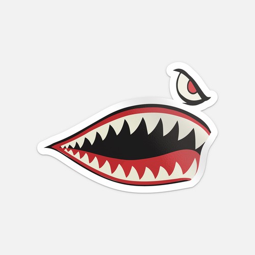 Flying Tigers Nose Art Car Bumper Vinyl Sticker Decal | eBay