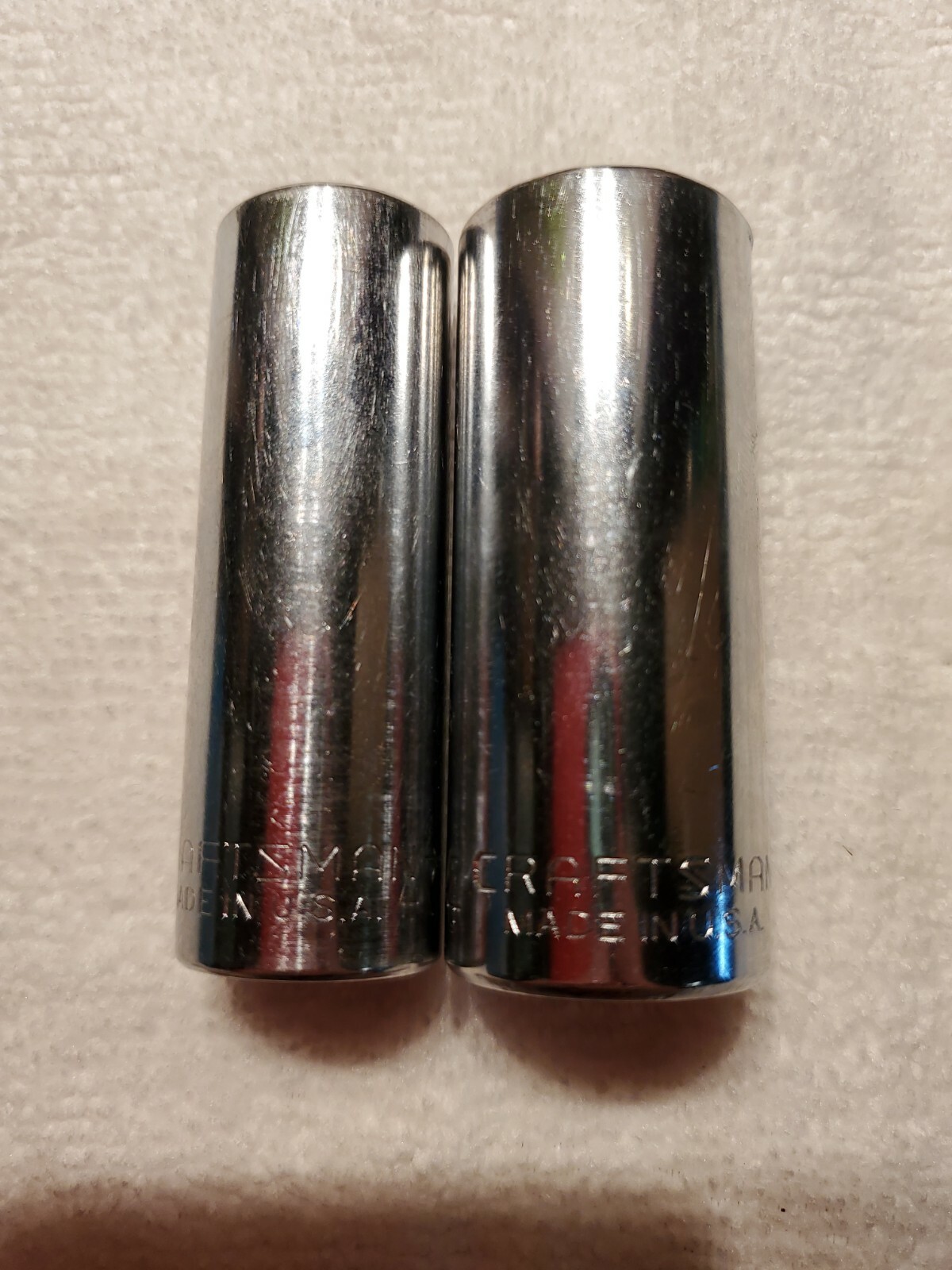 Lot of 2 Craftsman 43317(3/4") & 43314(5/8") Deep Sockets - 3/8" Drive ...