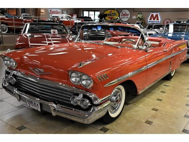 1958 Chevrolet Impala Nuvue USA Retro Spot Mirror | Chrome | Square ...
