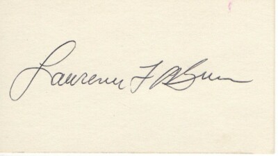 Larry O'Brien Signed Autographed Cut Signature NBA Commissioner JSA ...