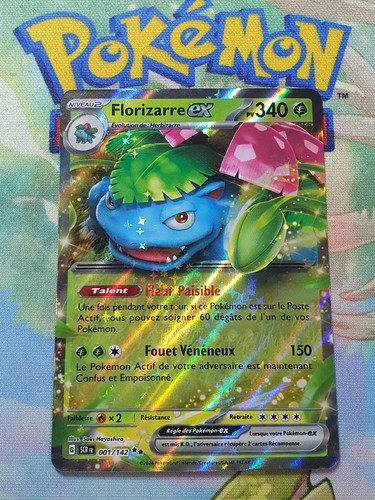 CARTE POKEMON FLORIZARRE EX SCR 001/142 | eBay