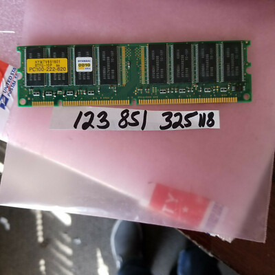 128MB PC100 100MHz non-ECC Unbuffered CL2 168-Pin DIMM Memory Module ...