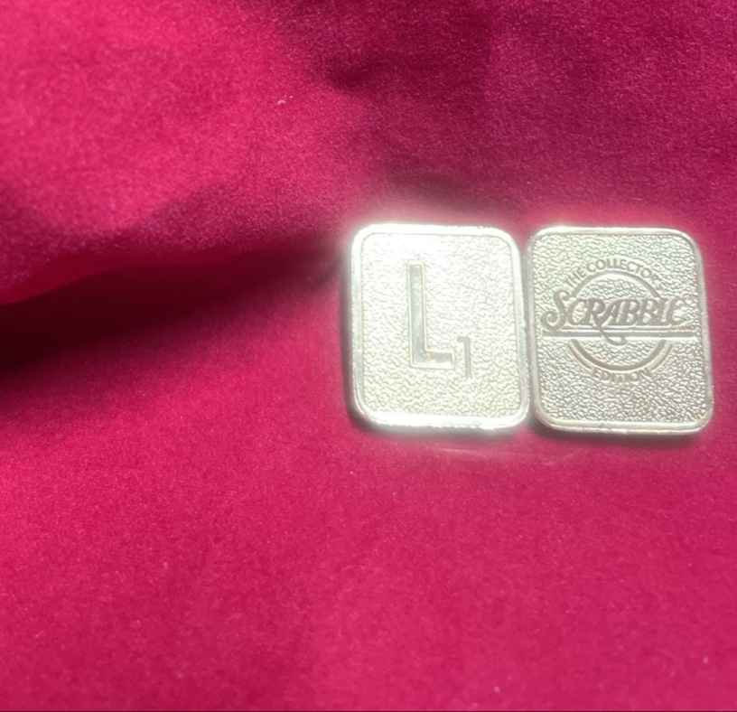 Franklin Mint Scrabble 24K Gold Replacement Tile Letter L | eBay