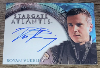Stargate Atlantis Season One Boyan Vukelic as Sgt. Stackhouse Autograph ...