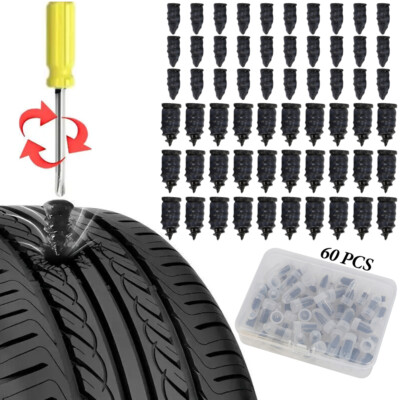 Car Tubeless Vacuum Tyre Puncture Repair Kit Screw Nails Tire Patch ...