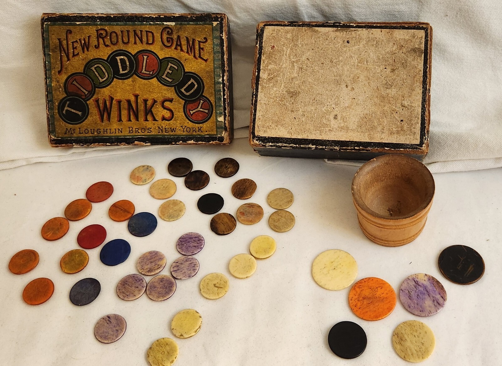 Tiddley Winks A New Round Game by McLoughlin Bro's | eBay