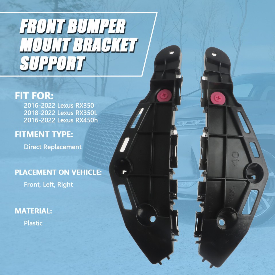 Bumper Cover Retainer Driver & Passenger Side Bracket for 2016-2022 ...