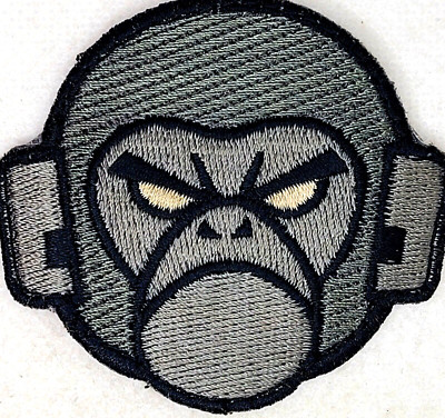 🔥 MILSPEC MONKEY MONKEY HEAD 3D Morale Patch Hook and Loop Embroidered ...