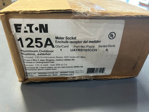 EATON Aluminum Meter Socket 125A (NEW IN BOX) | eBay