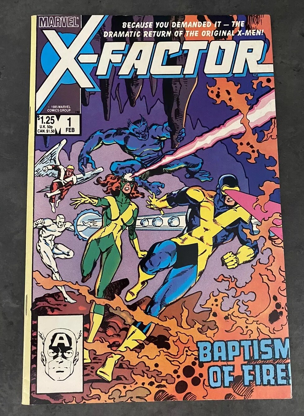 Marvel Comics X-Factor #1 Original X-Men Team 1985 Cyclops Iceman Jean Key Issue | eBay