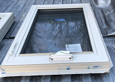 Vinyl Double Pane Casement Window 24'' x 36'' tan new construction ...