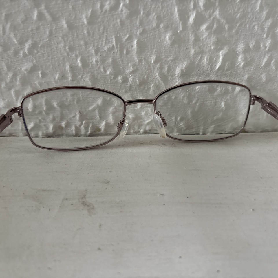 Specsavers Women's Eyeglasses Pink Rectangle Frame MOD: Florence ...