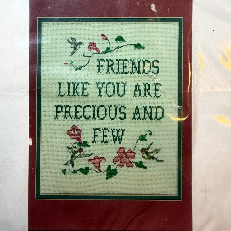 Patty Ann Creations Precious Friends Cross Stitch Kit 732 Stamped Size ...