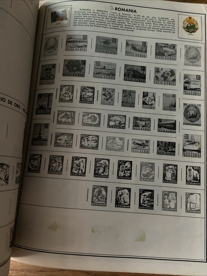 Worldwide collection stamps in Harris traveler album. Has some stamps ...