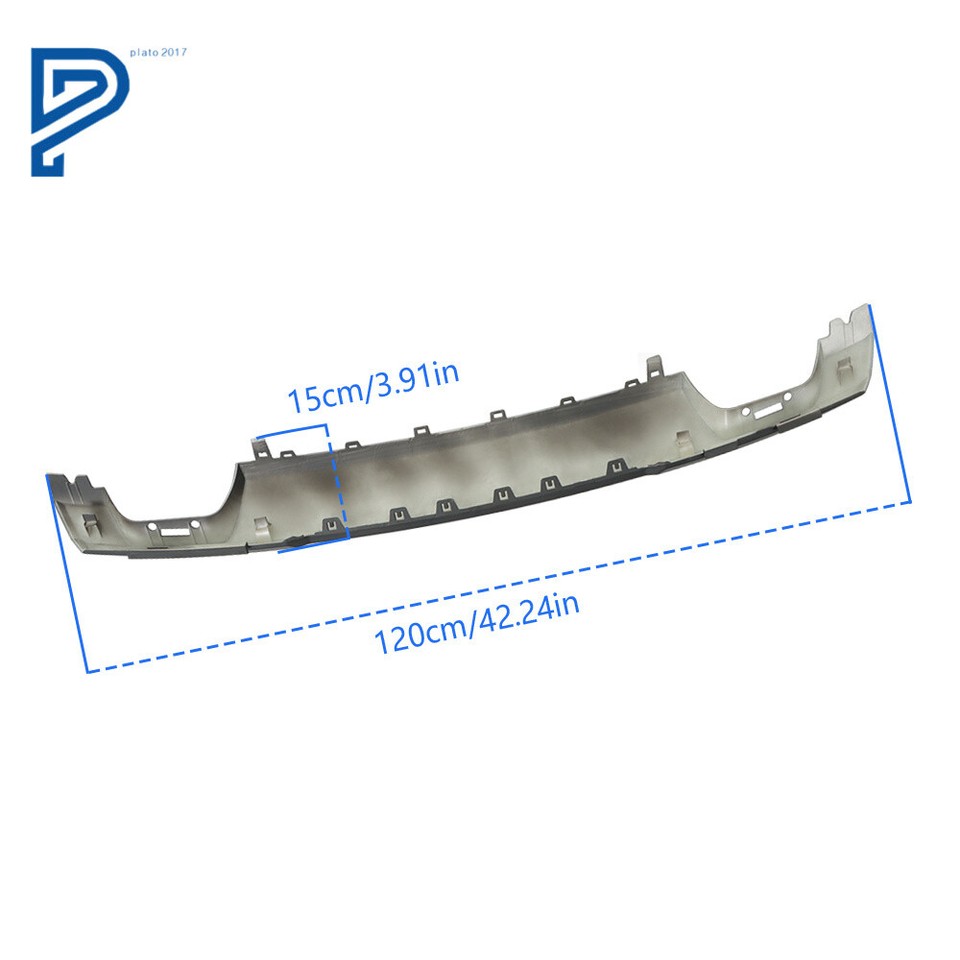 Matte Black Front Bumper Lower Molding Trim Valance For 2021-2023 Ford ...