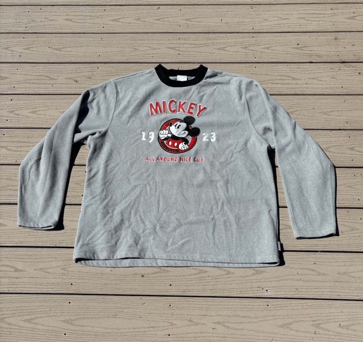 Vintage Disney Mickey Mouse Gray All Around Nice Guy … - Gem