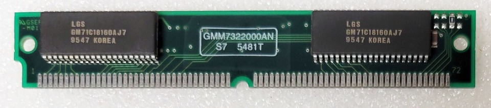 LGS E71042 8 MB FPM RAM Memory 72-Pin SIMM GMM7322000AN | eBay
