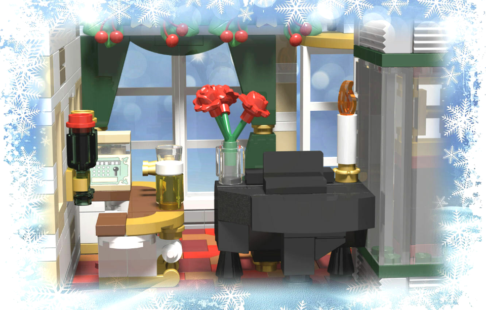 Winter Village Holly Day Inn -INSTRUCTIONS ONLY- Christmas MOC for Lego ...