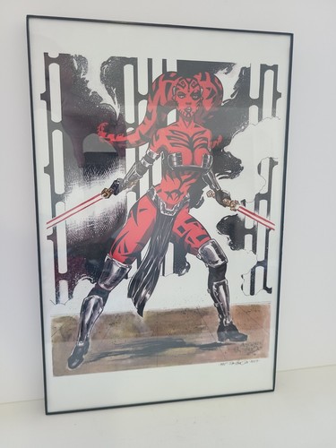 Star Wars DARTH TALON Original Art Print by Dan Parson 2016 Framed | eBay