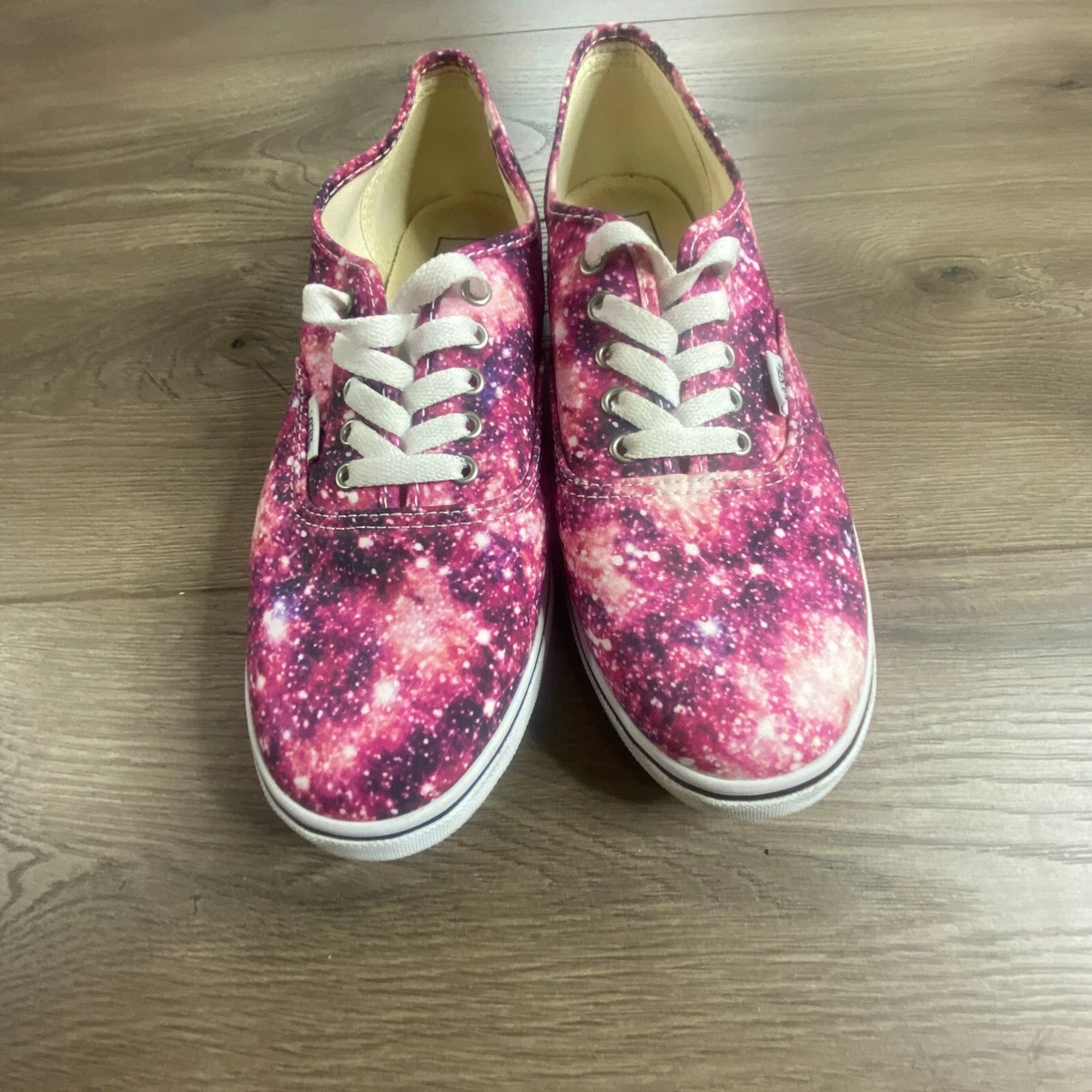 Red Galaxy Print Vans