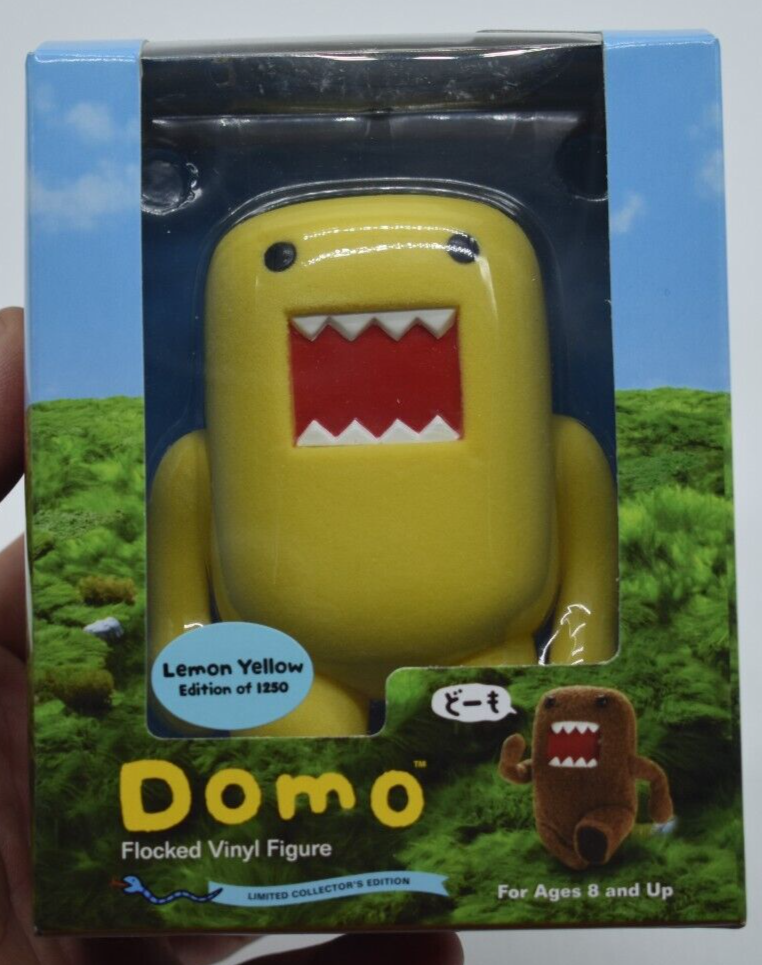 Domo Flocked Vinyl Lemon Yellow LE of 1250 RARE FAST SECURE SHIP BEST ...