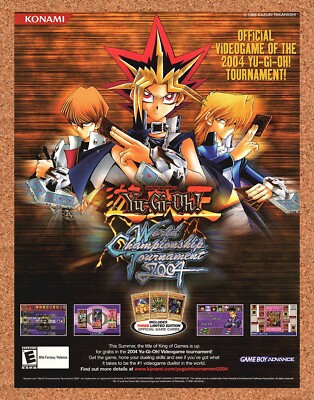 Yu-Gi-Oh GBA World Championship Original 2003 Vintage Ad - Video Game ...