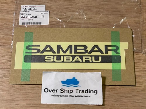 Subaru Genuine Sambar Black Rear Emblem Seal Name Decal Sticker OEM JDM ...