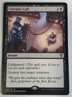 Curtains' Call - Commander 2016 - MTG | eBay