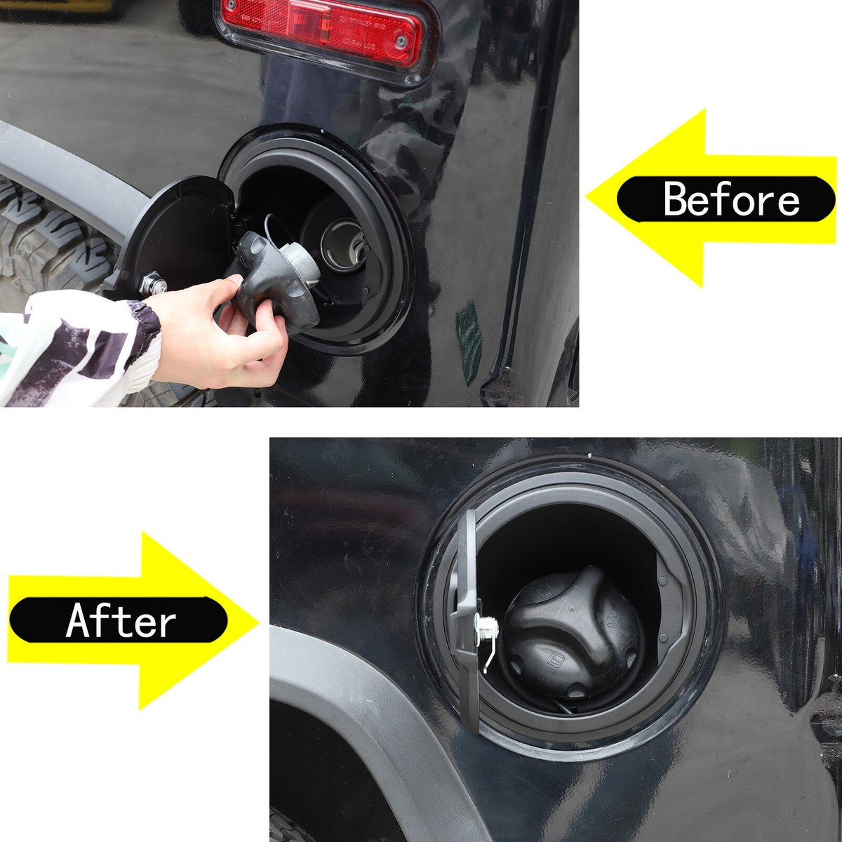 Locking Gas Cap Cover For Hummer H2 (2003-2009) - Aluminum Alloy Anti ...