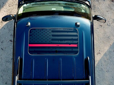 Vinyl Moonroof Decal compatible with DODGE CHEVY FORD Redline Flag | eBay