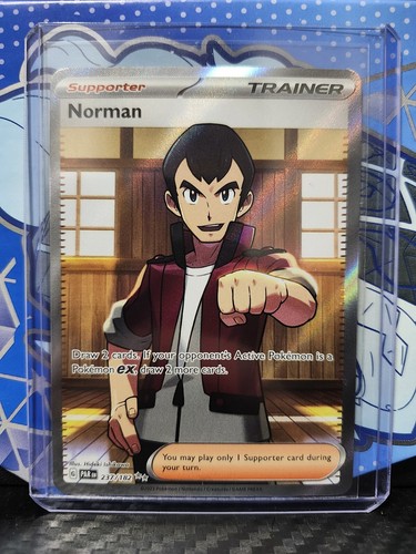 Norman Trainer Full Art Pokemon Card TCG 237/182 | Paradox Rift - 2024 ...
