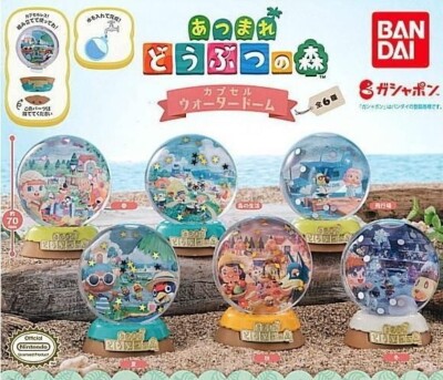 Animal Crossing Capsule Water Dome Capsule Toy Complete 6 Types set ...