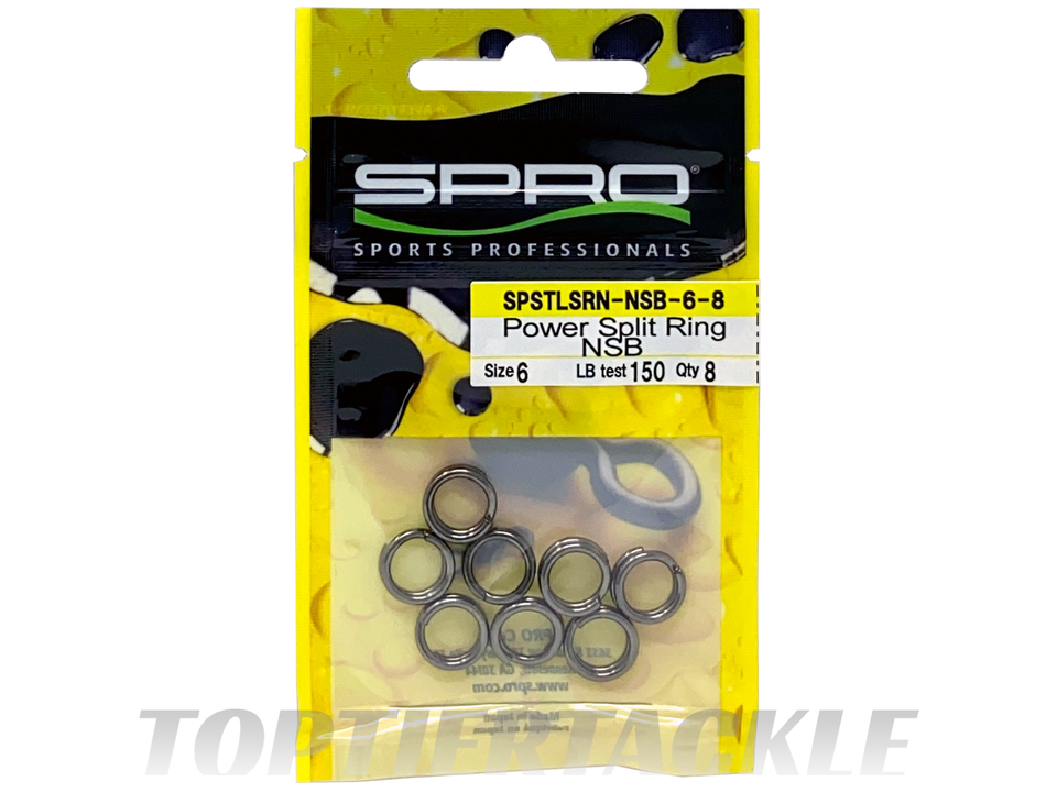 SPRO Power Split Rings NSB Black - Select Size/Quantity | eBay
