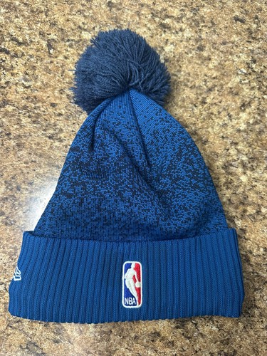 GREAT New Era Minnesota Timberwolves Knit Beanie Pom Hat Logo Cap Blue ...