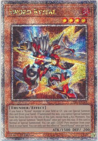 Sword Ryzeal - CRBR-EN001 - Quarter Century Secret Rare 1st Near Mint ...