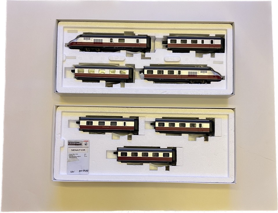 Mint Condition MARKLIN HO SCALE 39101 & 41101 "Senator" Combo Set. | eBay