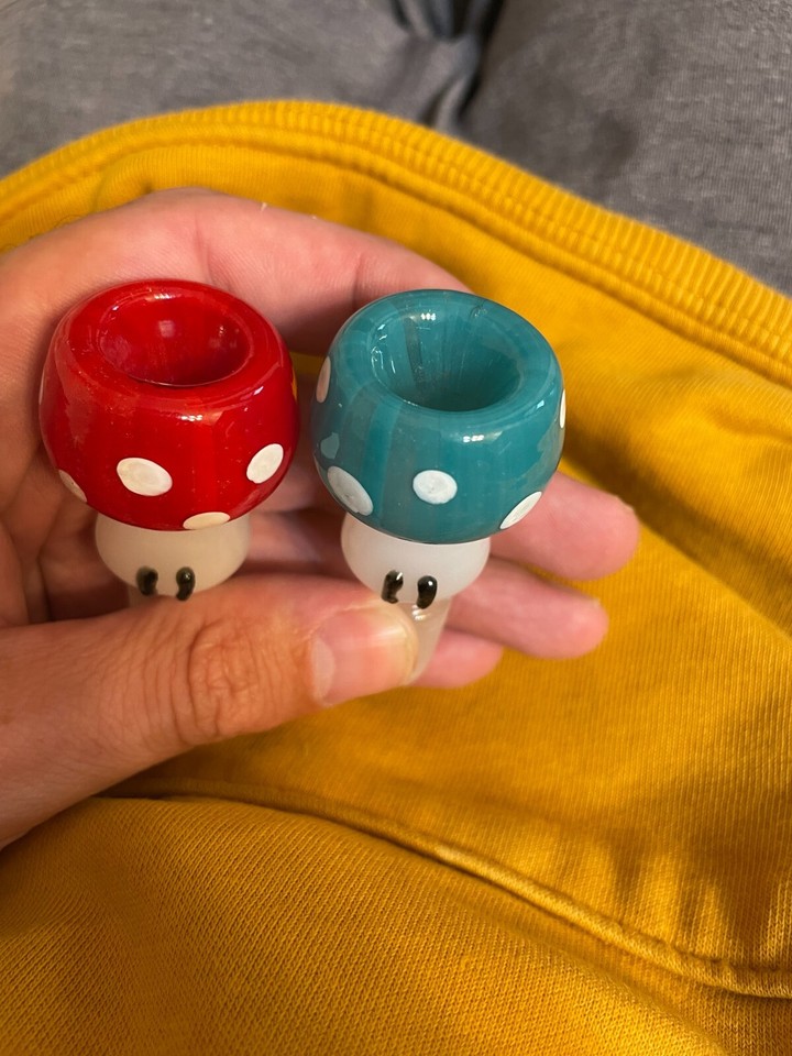 14MM Slide Bowl For Bong Mario Mushroom Bowl For Bong 14mm 1x PICK ...