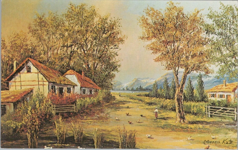 Have A Beautiful Day Three Ducks Painting Morris Katz Chrome Vintage ...