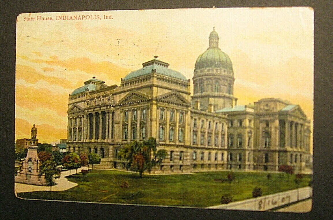 State House, Indianapolis, Ind., used postcard, about 1907 | eBay