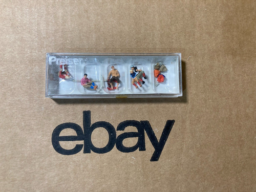 Preiser Train Scene Figurines HO 10442 Resting Hikers Germany NIP | eBay
