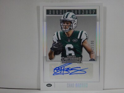 2017 Panini Contenders Rookie Roundup Auto #RR-CD Chad Hansen Jets #'d ...