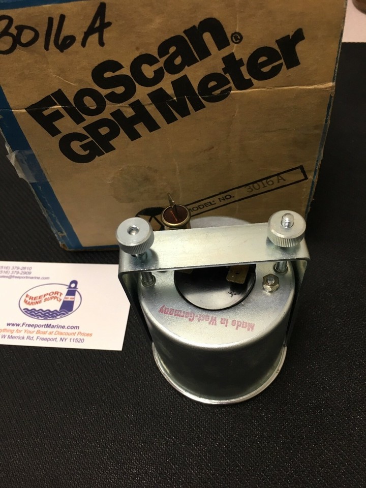 FloScan 3016A Marine Fuel Monitor Meter Gauge 1-16 GPH (Gauge Only)NOS ...