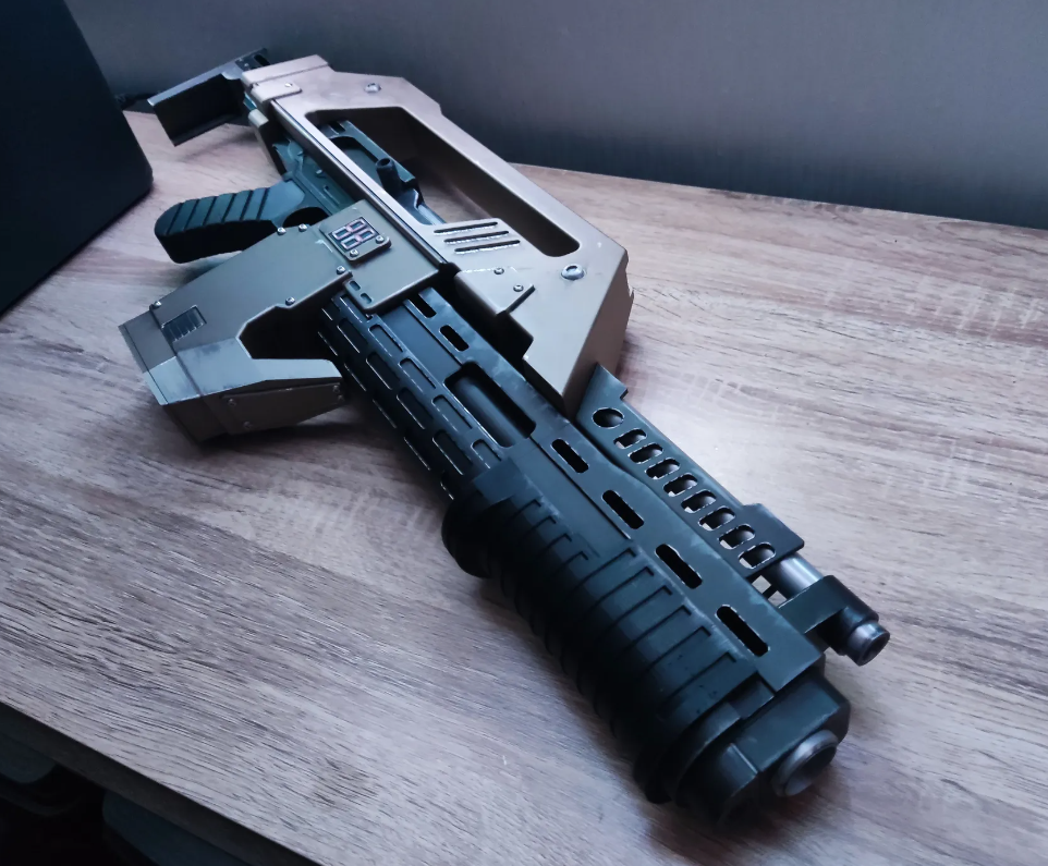 Aliens M41A Pulse Rifle Prop Kit Full Scale 1:1 Replica Cosplay 3D ...