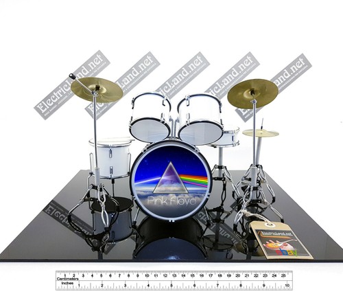 Mini Drum set pink floyd tribute scale 1:4 miniature collectible kit ...